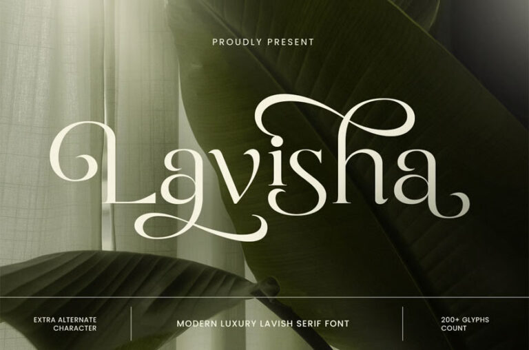 Lavisha Serif Font - Creative Fonts