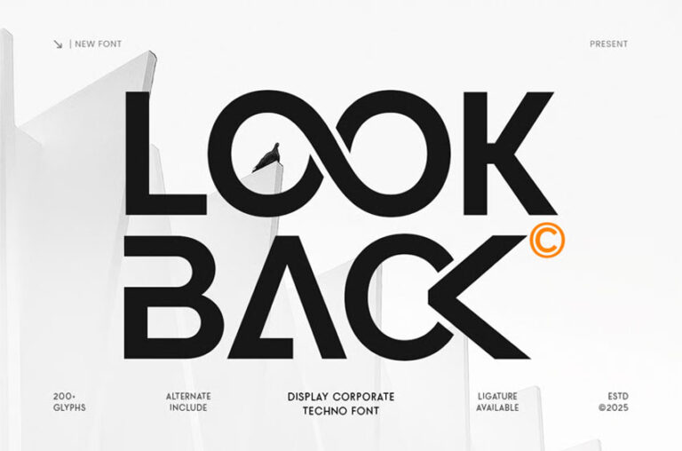 Look Back Font - Creative Fonts
