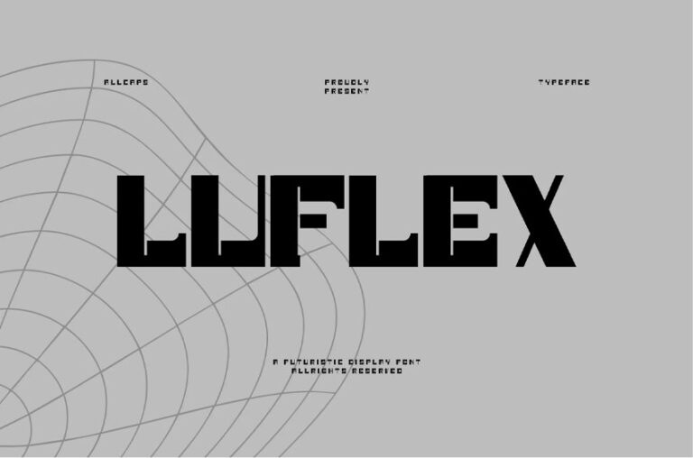 Luflex Futuristic Font - Creative Fonts