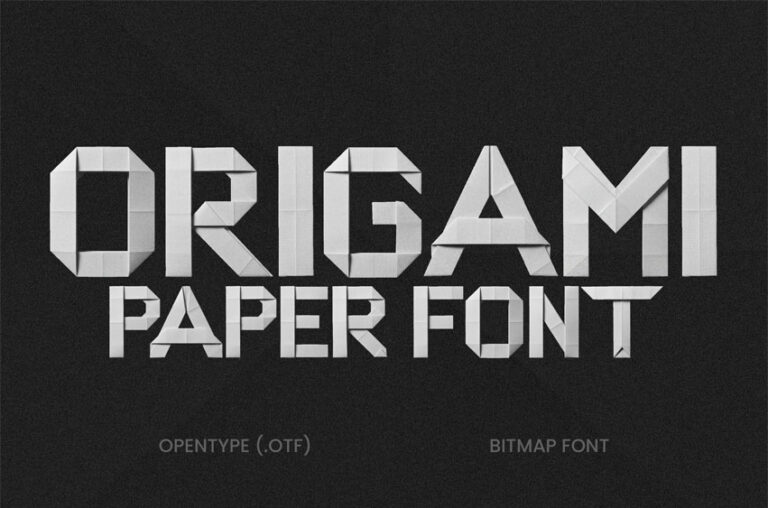 Origami Font - Creative Fonts