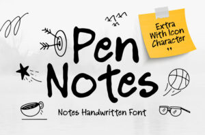 Pen Notes Font - Creative Fonts
