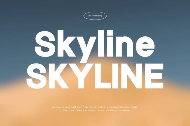 Skyline Bold Font - Creative Fonts