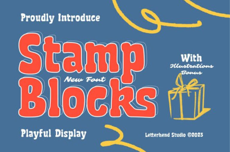 Stamp Blocks Font - Creative Fonts