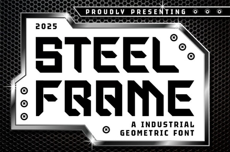 Steel Frame Font - Creative Fonts