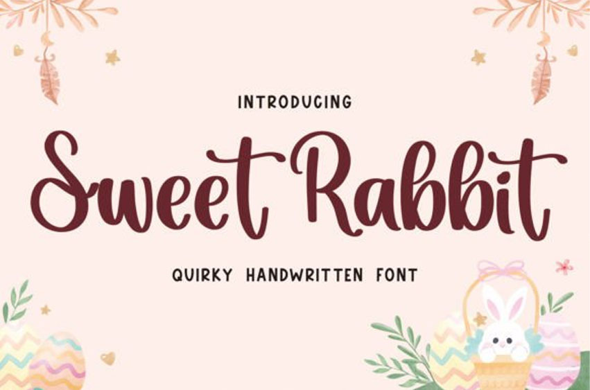 Sweet Rabbit Font - Creative Fonts