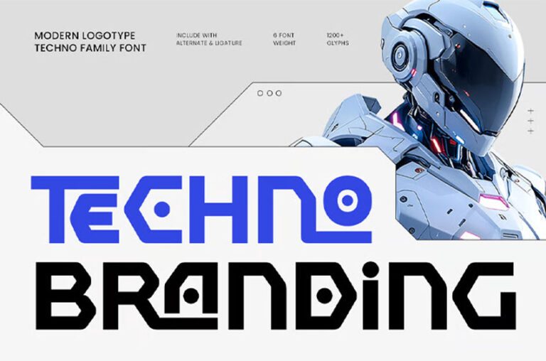 Techno Branding Font - Creative Fonts