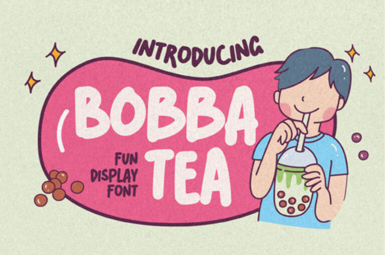 Bobba Tea Font - Creative Fonts