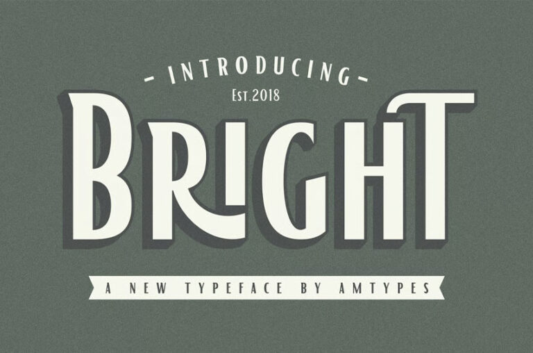 Bright Typeface Font - Creative Fonts
