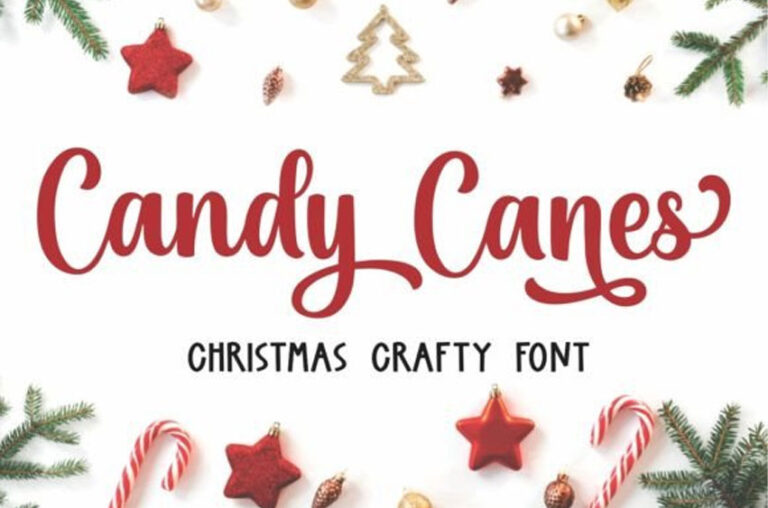 Candy Canes Font - Creative Fonts