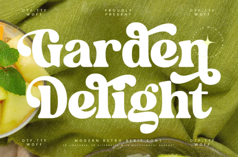 Garden Delight Font - Creative Fonts