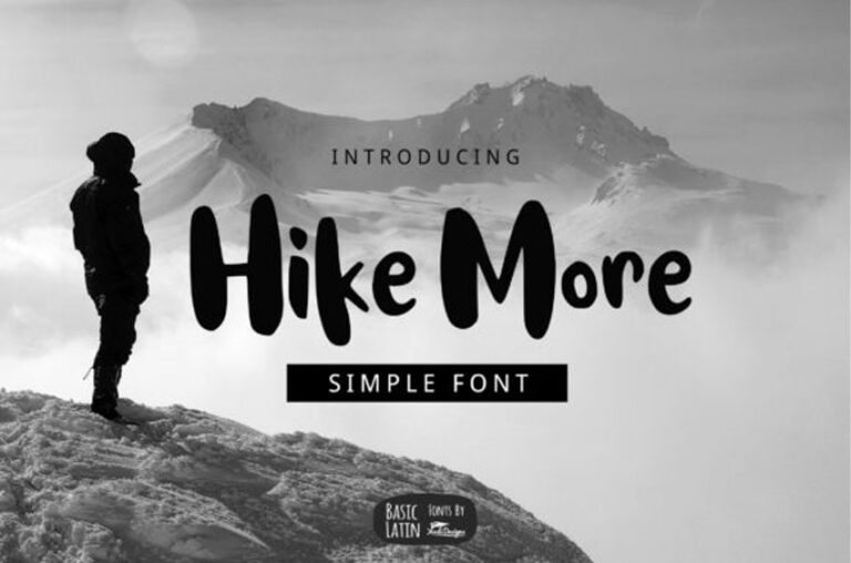 Hike More Font - Creative Fonts