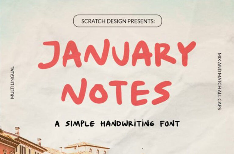 January Notes Font - Creative Fonts