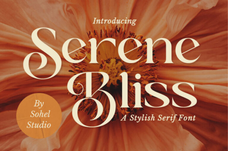 Serene Bliss Font - Creative Fonts