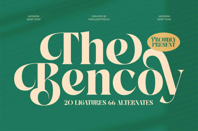 The Bencoy Font - Creative Fonts