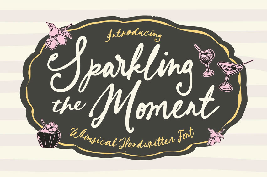 Sparkling Moment Font - Creative Fonts