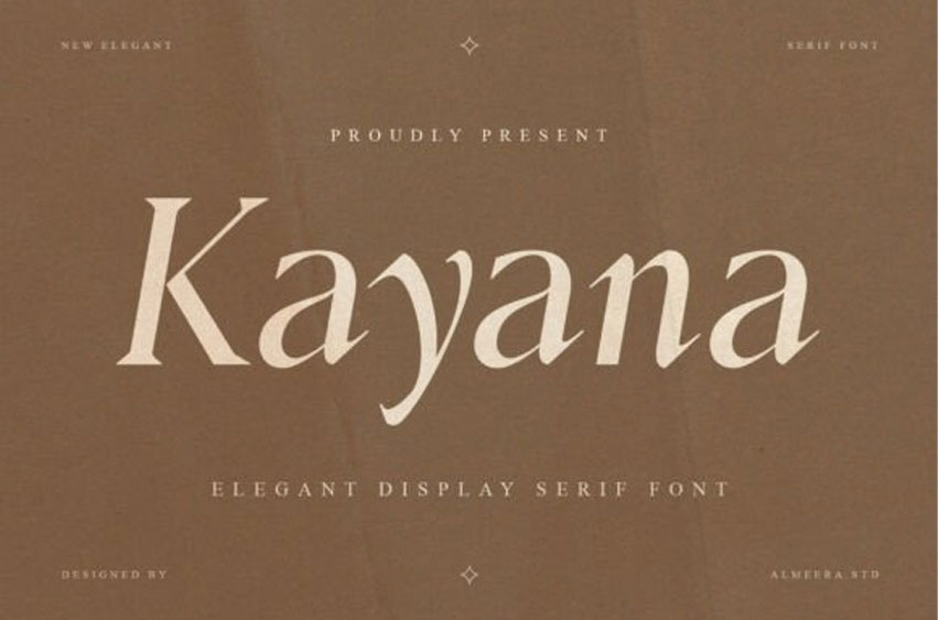 Kayana Font - Creative Fonts